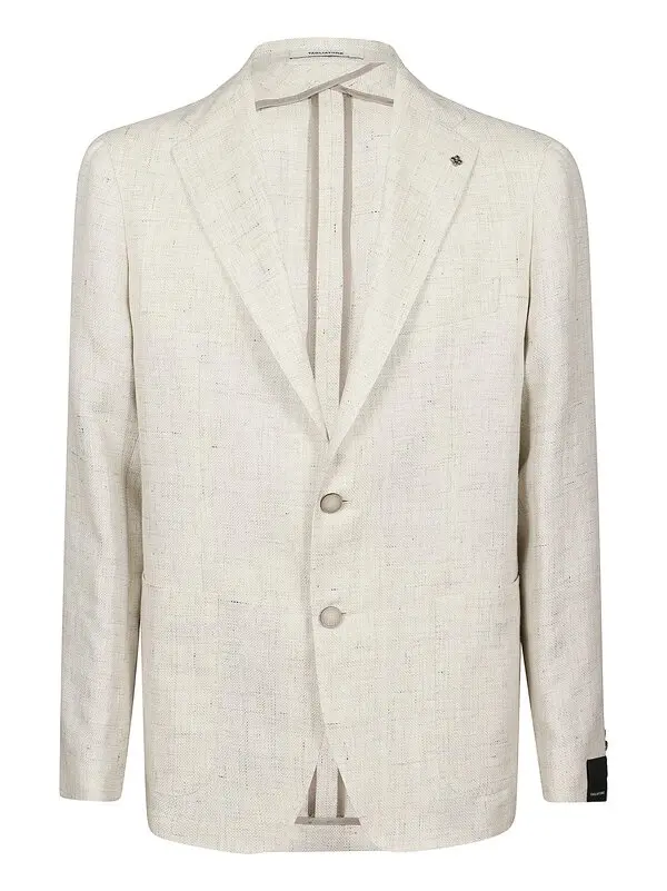 Tagliatore Two-button Notched Jacket With Cuffed Detail - Grey