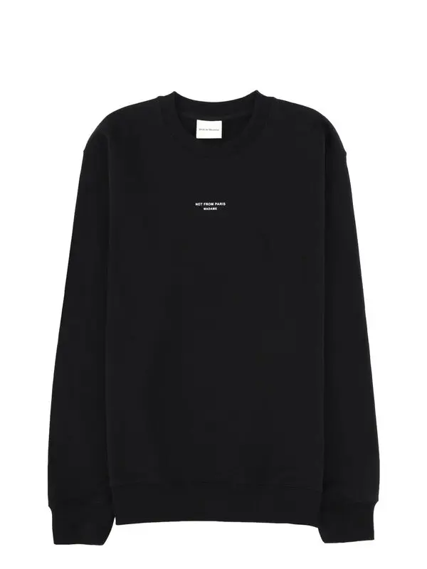 Drole De Monsieur 100% Cotton Sweatshirt - Black