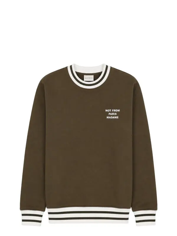 Drole De Monsieur 100% Cotton Sweatshirt - Brown