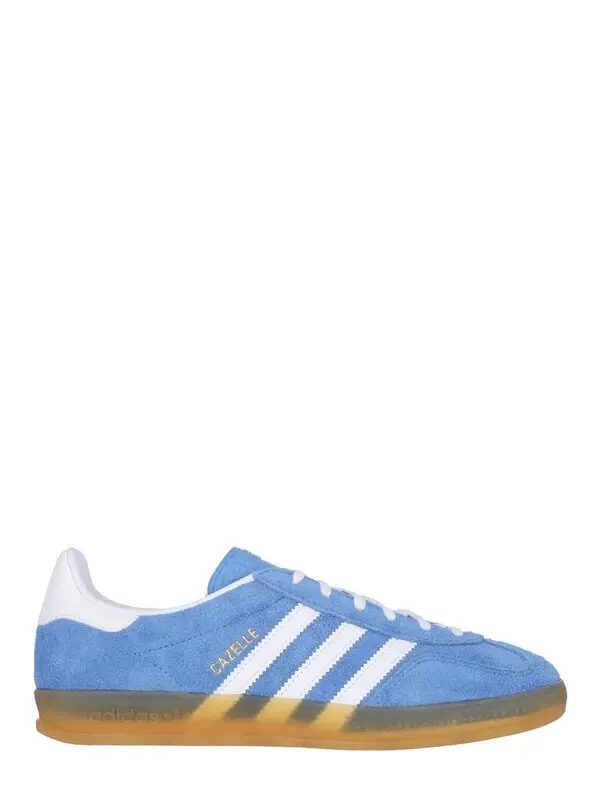 Adidas Leather Sneakers With Metallic Accents - Light Blue