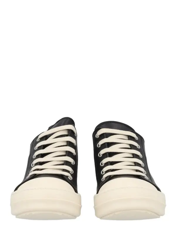 Rick Owens Low-top Lace-up Sneakers - Black