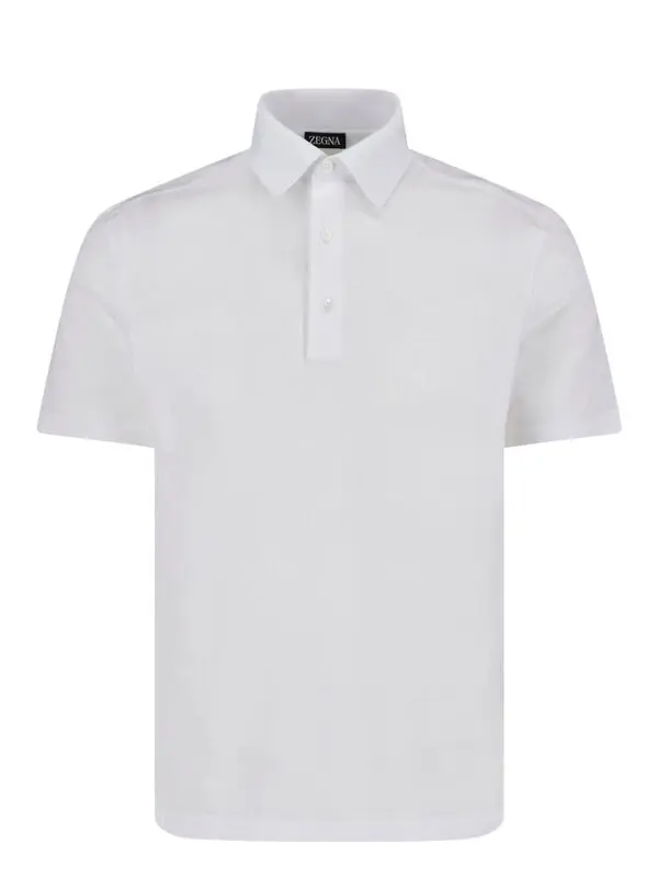 Zegna Short-sleeve Polo Shirt - White