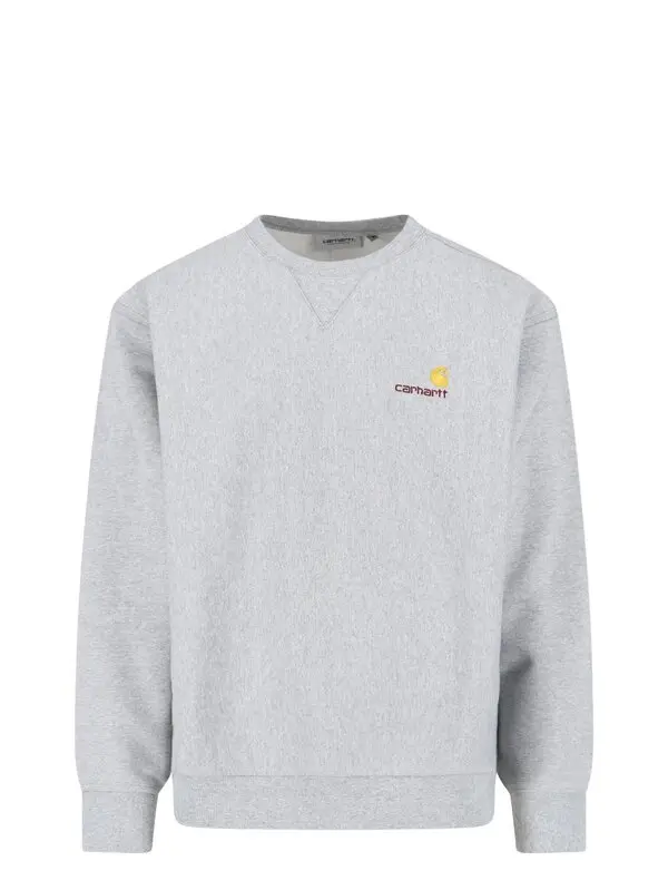 Carhartt Work In Progress Embroidered Crewneck Sweatshirt - Grey