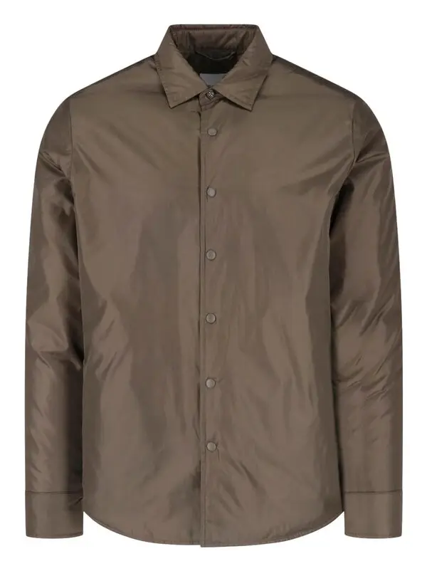 Aspesi Technical Button-up Shirt Jacket - Brown