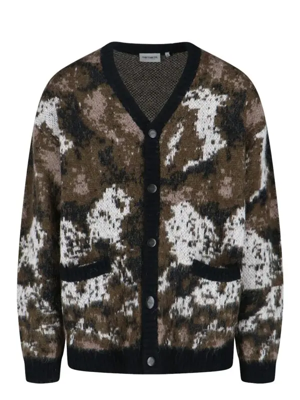 Carhartt Work In Progress Alpaca-blend Knit Cardigan - Multicolour