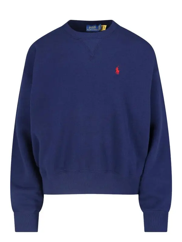 Polo Ralph Lauren Soft Ribbed Crewneck Pullover - Blue