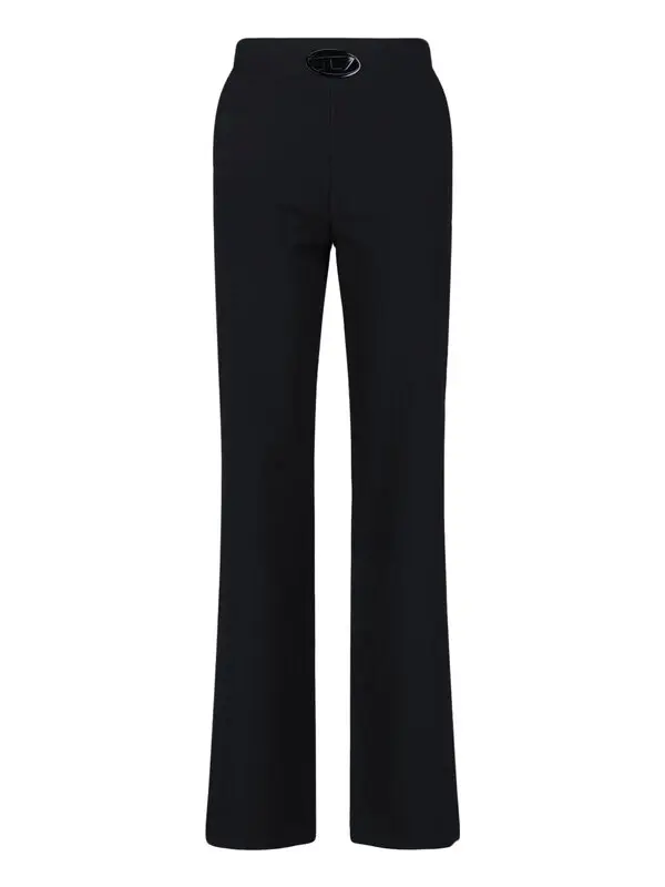 DIESEL® Tailored Wool-blend Stretch Trousers - Black