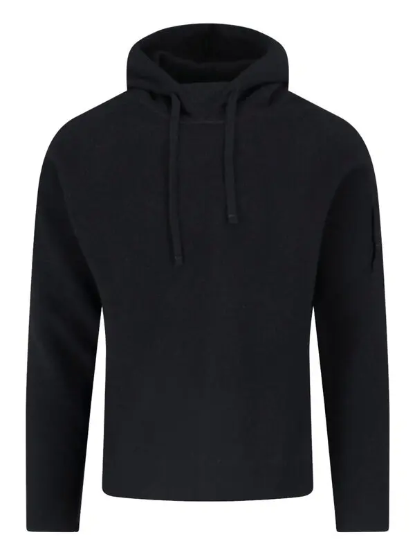 C.P. COMPANY Wool-blend Knit Sweater - Black