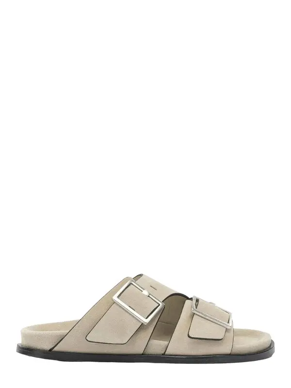 ALOHAS Suede Leather Mini Sandals For - Beige
