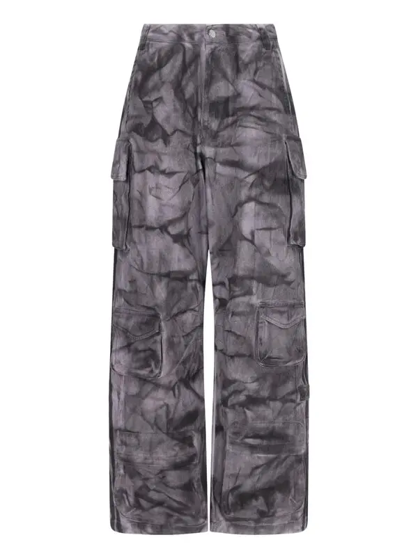 Adidas Tie-dye Cargo Trousers - Grey