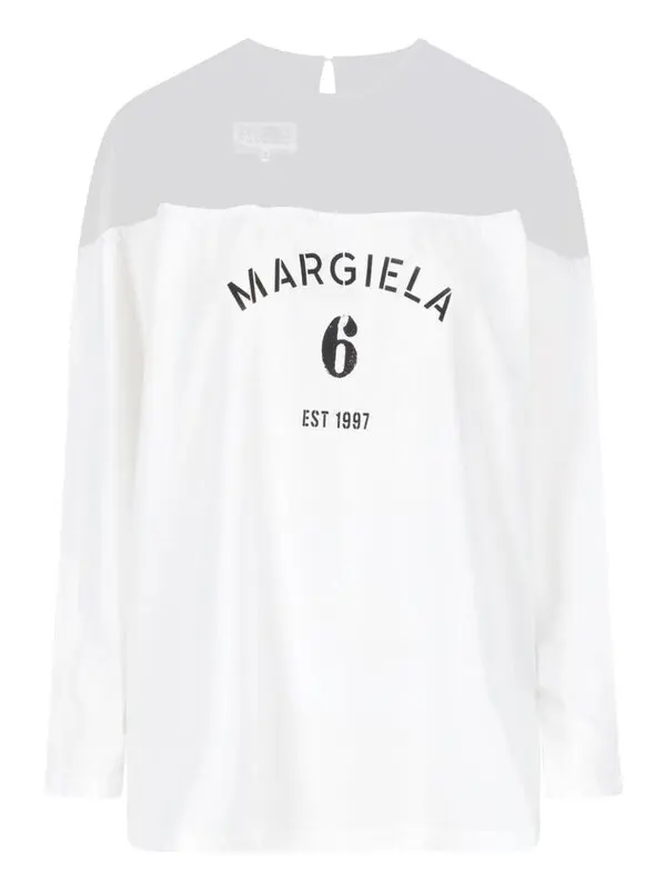 MAISON MARGIELA Long Sleeve T-shirt - White