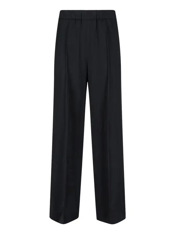 JIL SANDER Tailored Wide-leg Trousers - Black