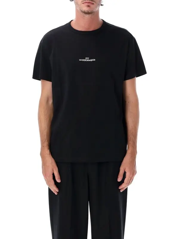 MAISON MARGIELA 100% Cotton T-shirt - Nero