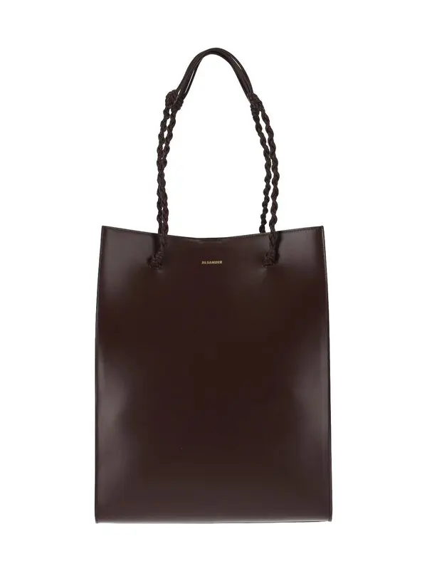 JIL SANDER Leather Shoulder Bag - Brown