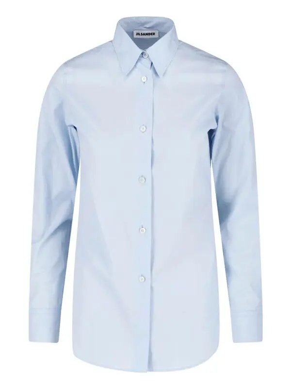 JIL SANDER Classic Button-front Shirt - Blue