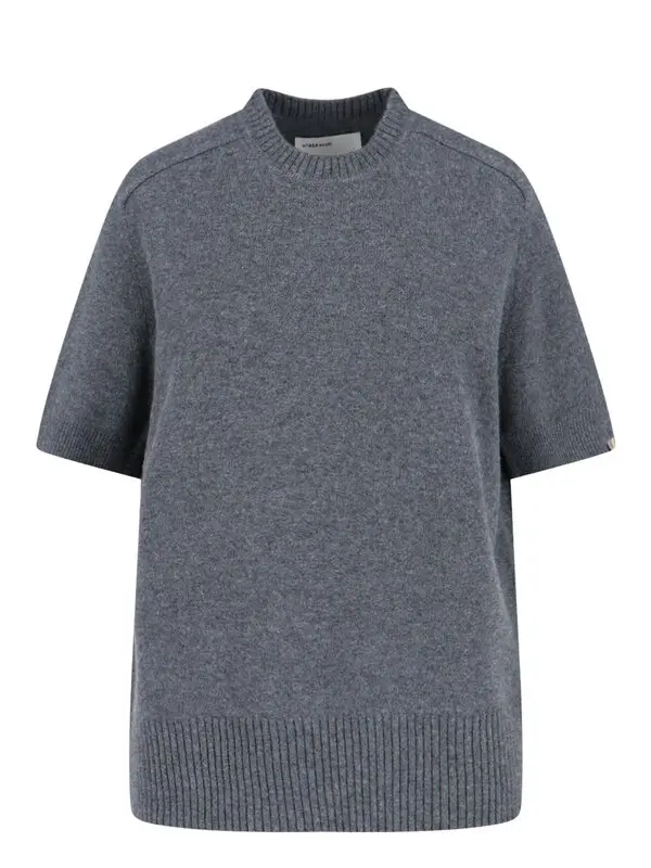 Extreme Cashmere Fine Knit Cashmere Blend Sweater - Grey