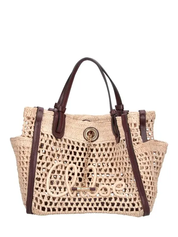 Chloé Raffia And Buffalo Leather Mini Bag - Beige