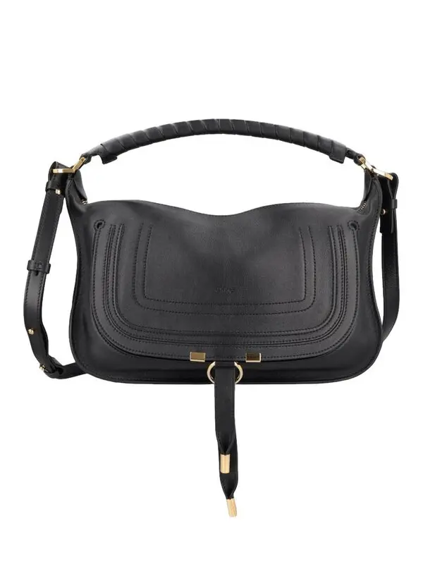 Chloé Shoulder Bag With Twisted Top Handle - Black