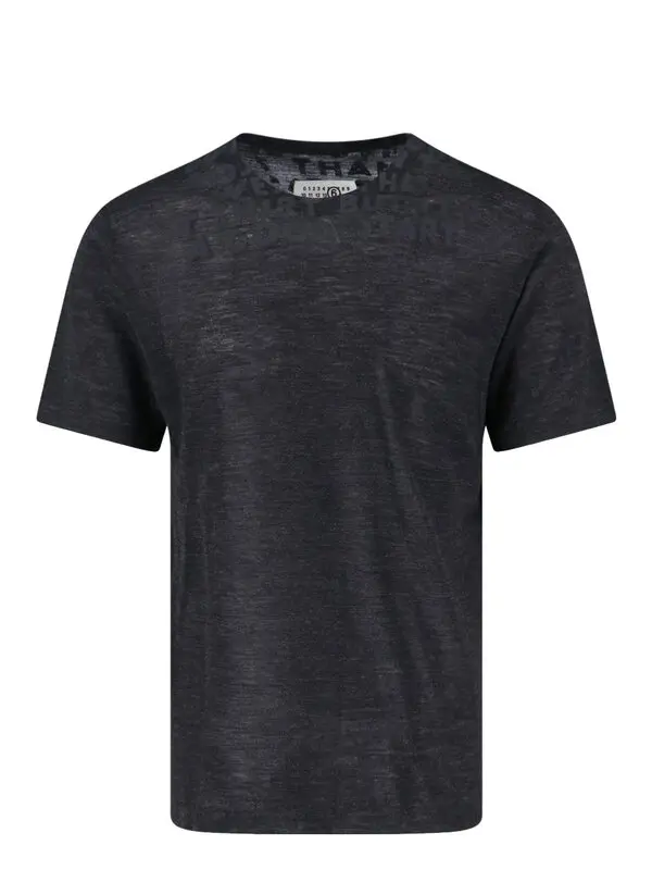 MAISON MARGIELA 100% Wool Polo Shirt - Black