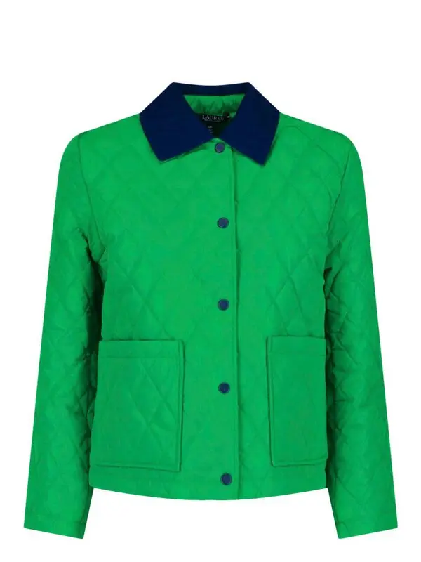 Ralph Lauren Quilted Collared Jacket - Green