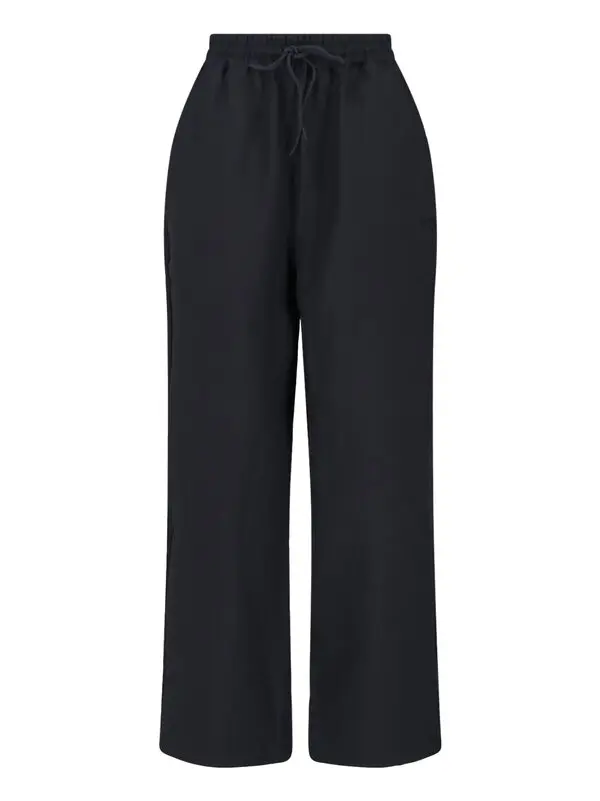 Y3 Recycled Polyester Drawstring Trousers - Black