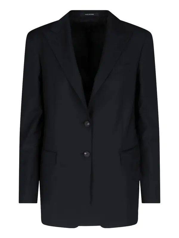 Tagliatore Tailored Single-breasted Blazer - Black