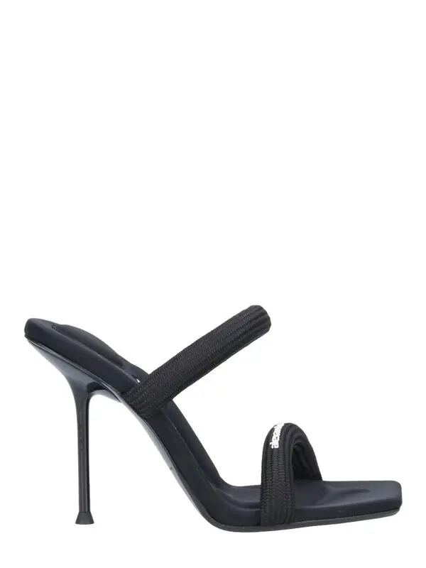 Alexander Wang Heeled Sandals With Nylon Upper - Black
