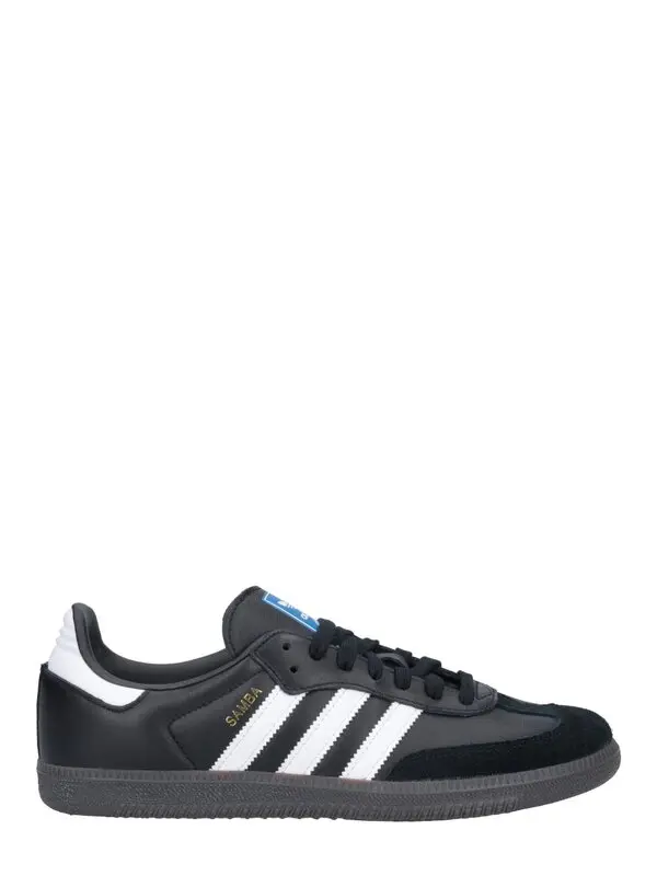Adidas 100% Leather Low-top Sneakers - Black