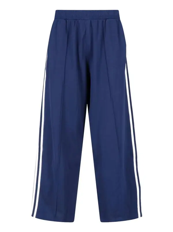 Adidas Cotton-blend Trousers - Blue
