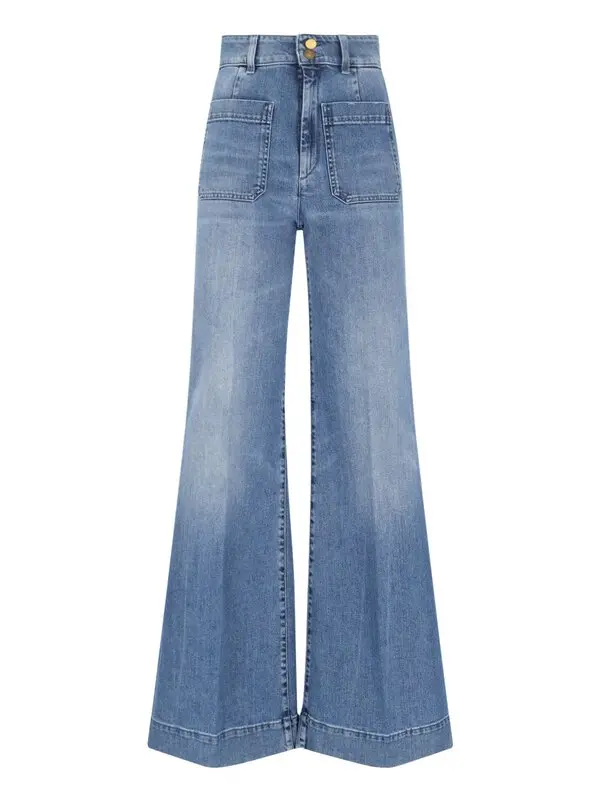 Seafarer Stretch Cotton Denim Jeans - Blue