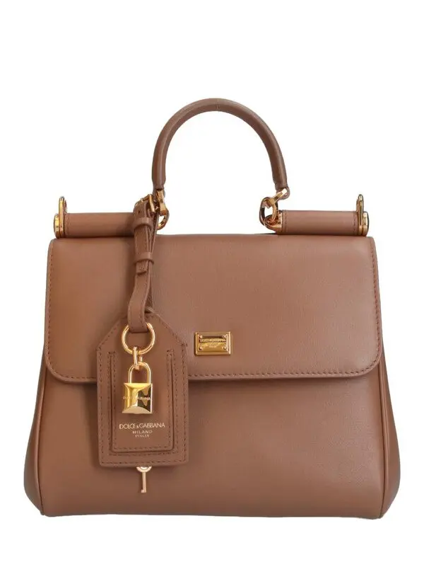 Dolce & Gabbana Mini Leather Crossbody Bag - Brown