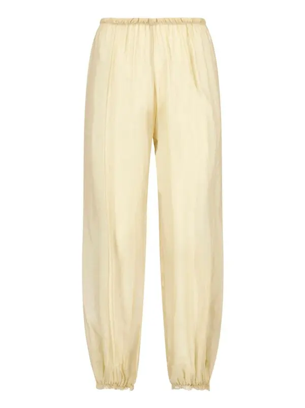 Paloma Wool 100% Silk Trousers - Beige