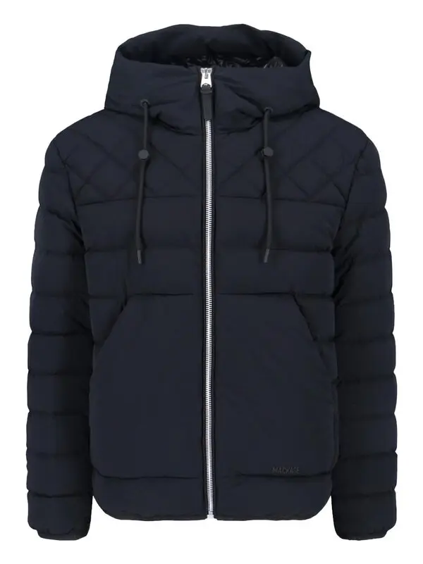 Mackage Quilted Hooded Puffer Jacket With Drawstring - Black