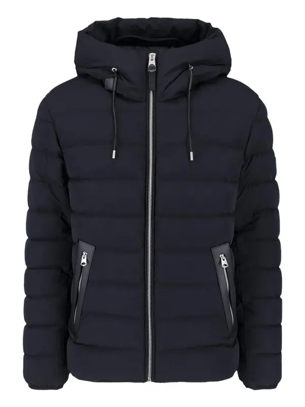 Mackage Quilted Hooded Puffer Jacket With Drawstring - Black
