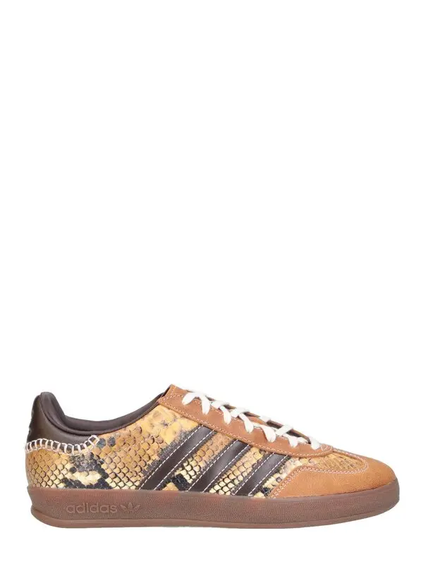 ADIDAS ORIGINALS BY WALES BONNER Snake-embossed Low-top Sneakers - Brown