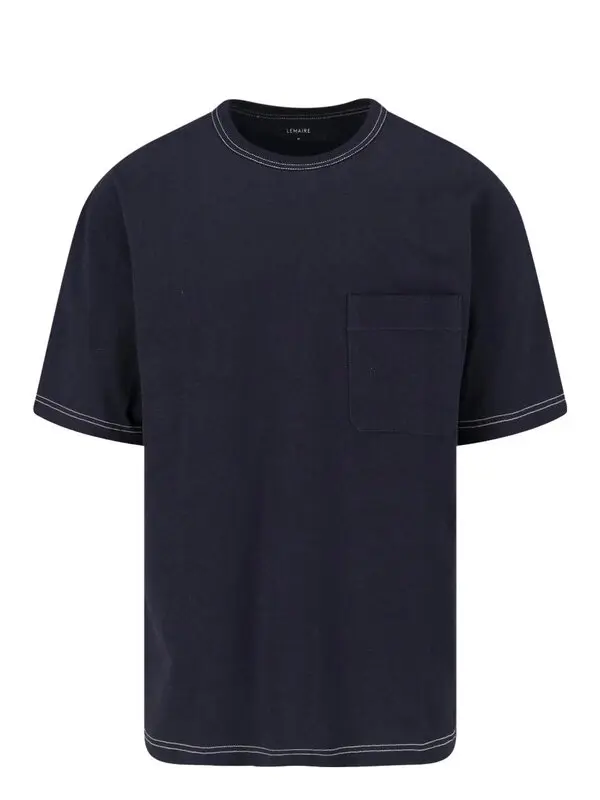 LEMAIRE Oversized Short-sleeve Pocket T-shirt - Black
