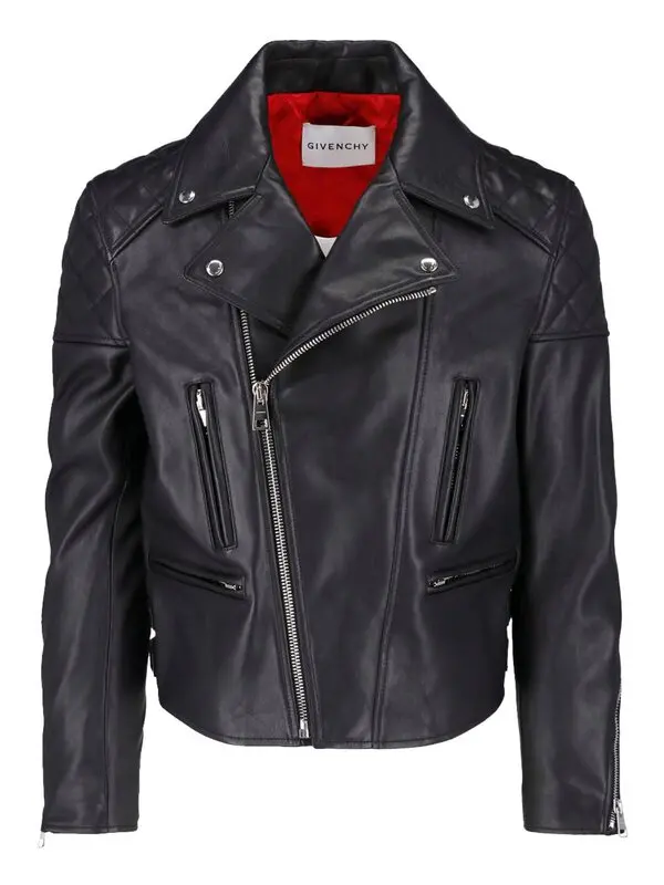 Givenchy Leather Biker Jacket - Black