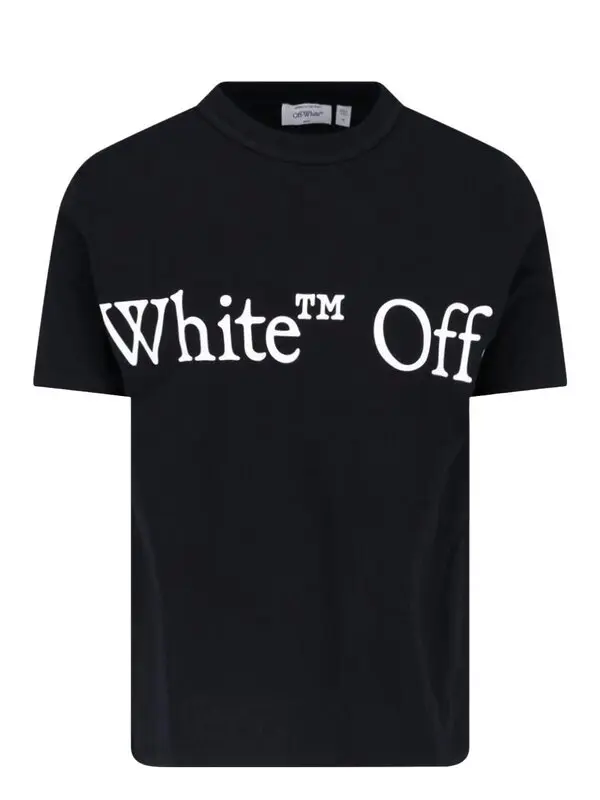 Off-White 100% Cotton T-shirt - Black