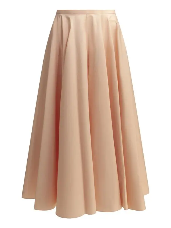 Givenchy Long Pleated A-line Skirt - Pink
