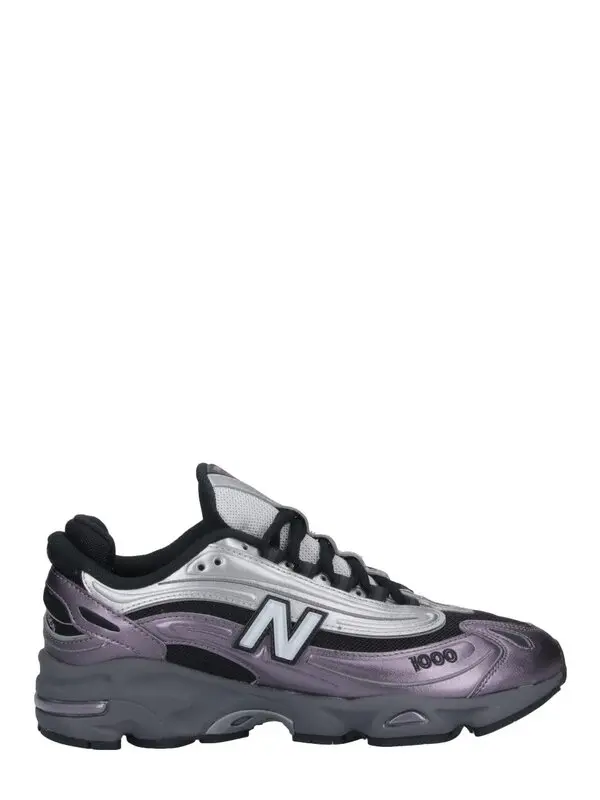 NEW BALANCE Nubuck And Mesh Lace Up Sneakers - Grey