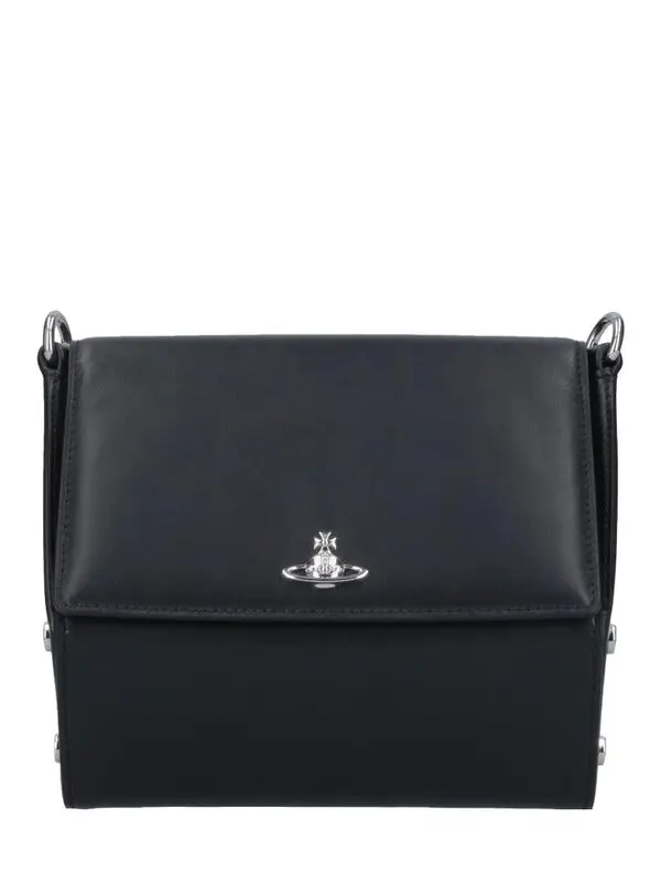 VIVIENNE WESTWOOD Calf Leather Crossbody Bag - Black