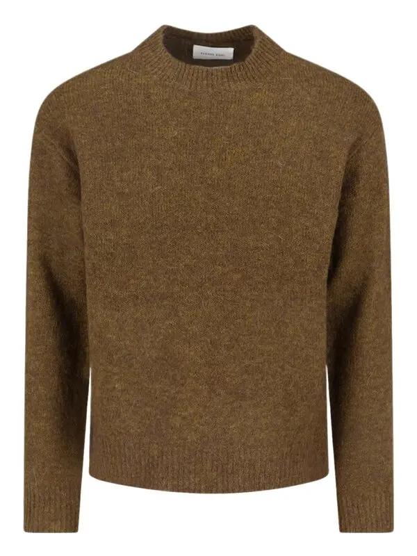 BERNER KUHL Alpaca Wool Blend Crewneck Sweater - Green