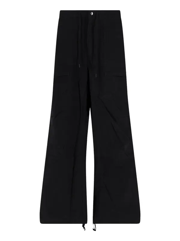 ENTIRE STUDIOS Organic Cotton Cargo Trousers - Black