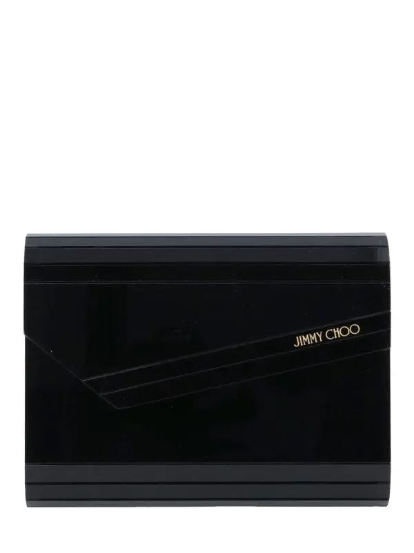 JIMMY CHOO Acrylic And Lamb Leather Handbag - Black
