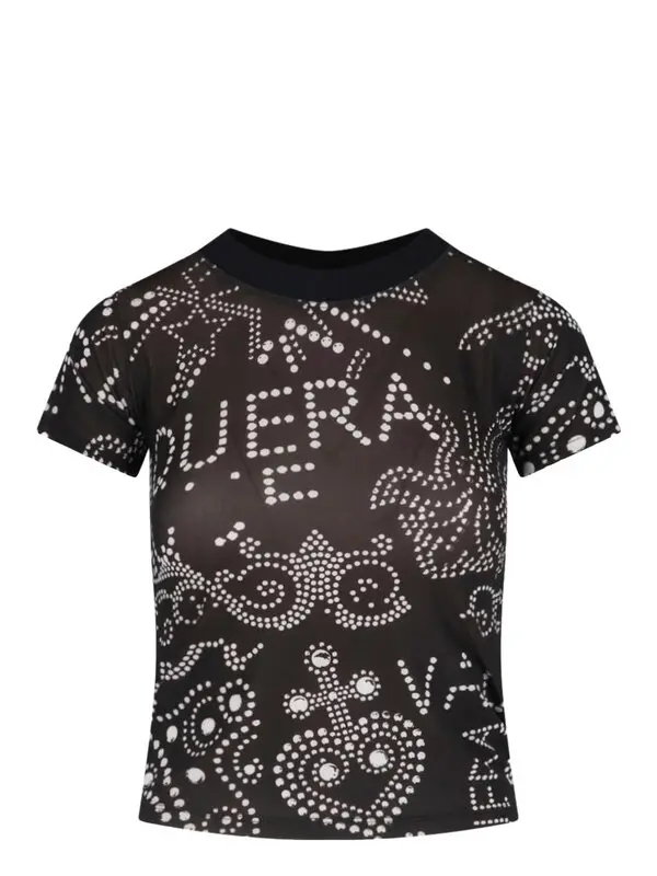 Vaquera Stretch Jersey Graphic T-shirt - Black