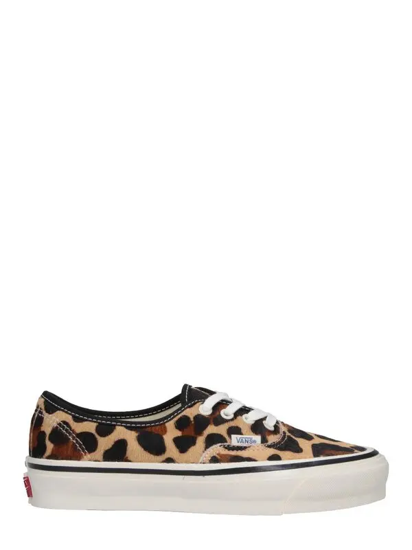 VANS Leopard Print Canvas Low Top Sneakers - Multicolour