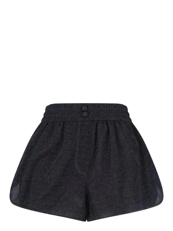 Oseree Lurex Blend Trouser - Black