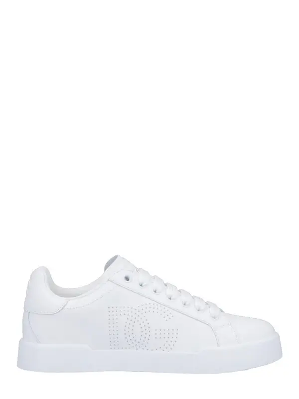 Dolce & Gabbana Calf Leather Sneakers - White