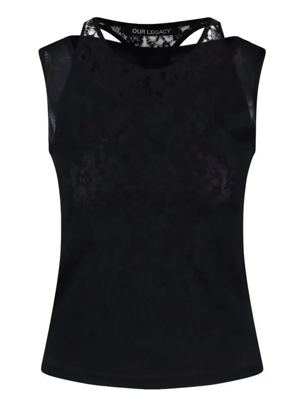 Our Legacy Stocking Jersey Top - Black