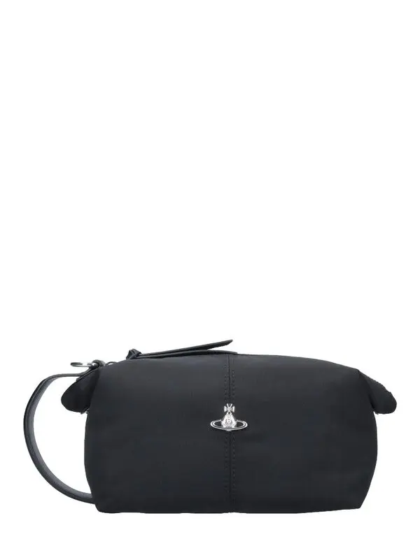 VIVIENNE WESTWOOD Mini Crossbody Bag In Polyester - Black